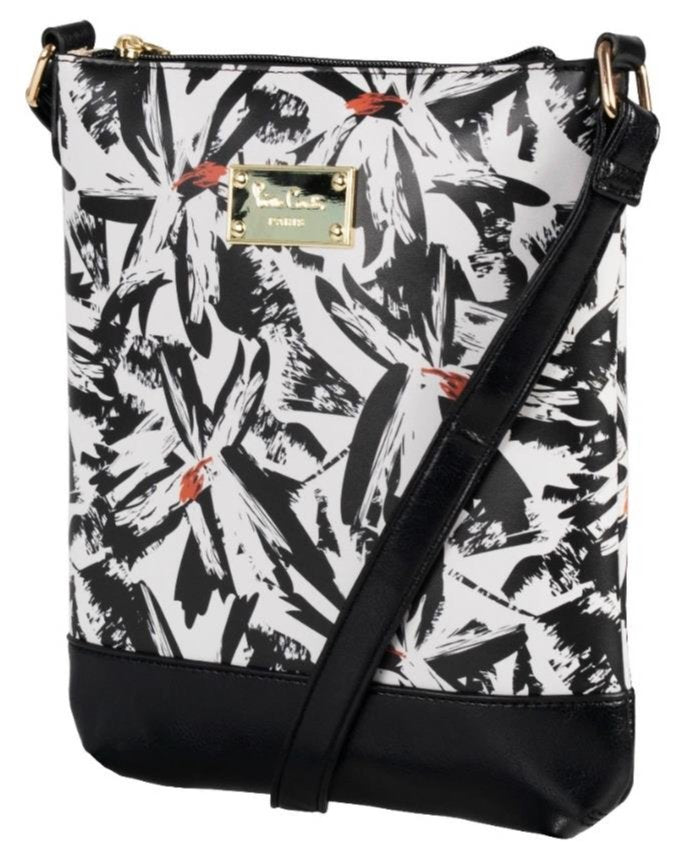 Pierre Cardin Kelly Floral Crossbody Bag | Grey Black