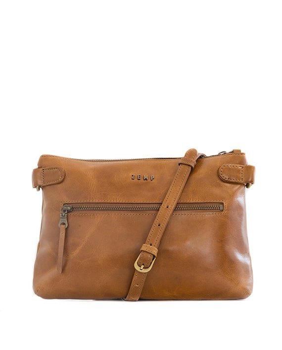 Zemp Ibiza Cross Body Bag | Waxy Tan